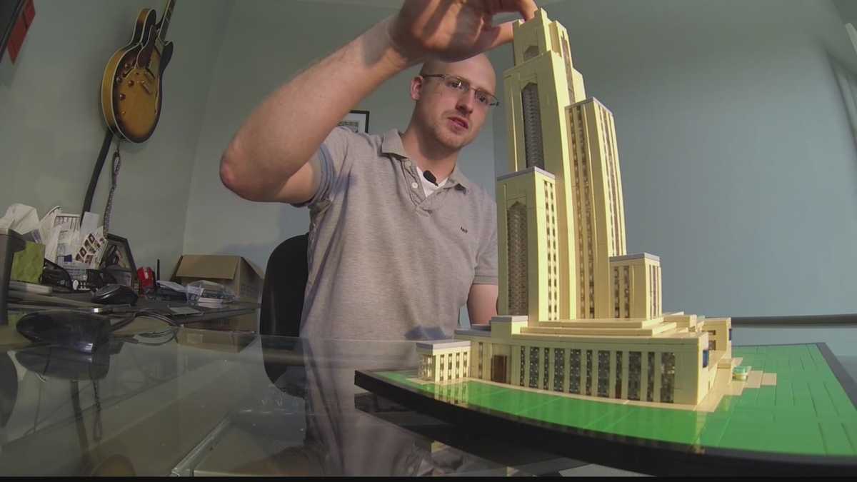 Pitt's Cathedral of Learning recreated in Legos