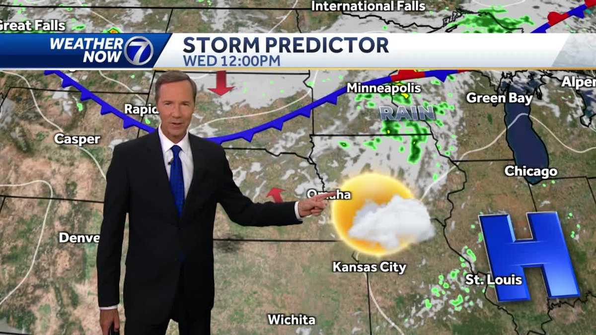 Monday night August 22 Omaha weather forecast. Getting hotter