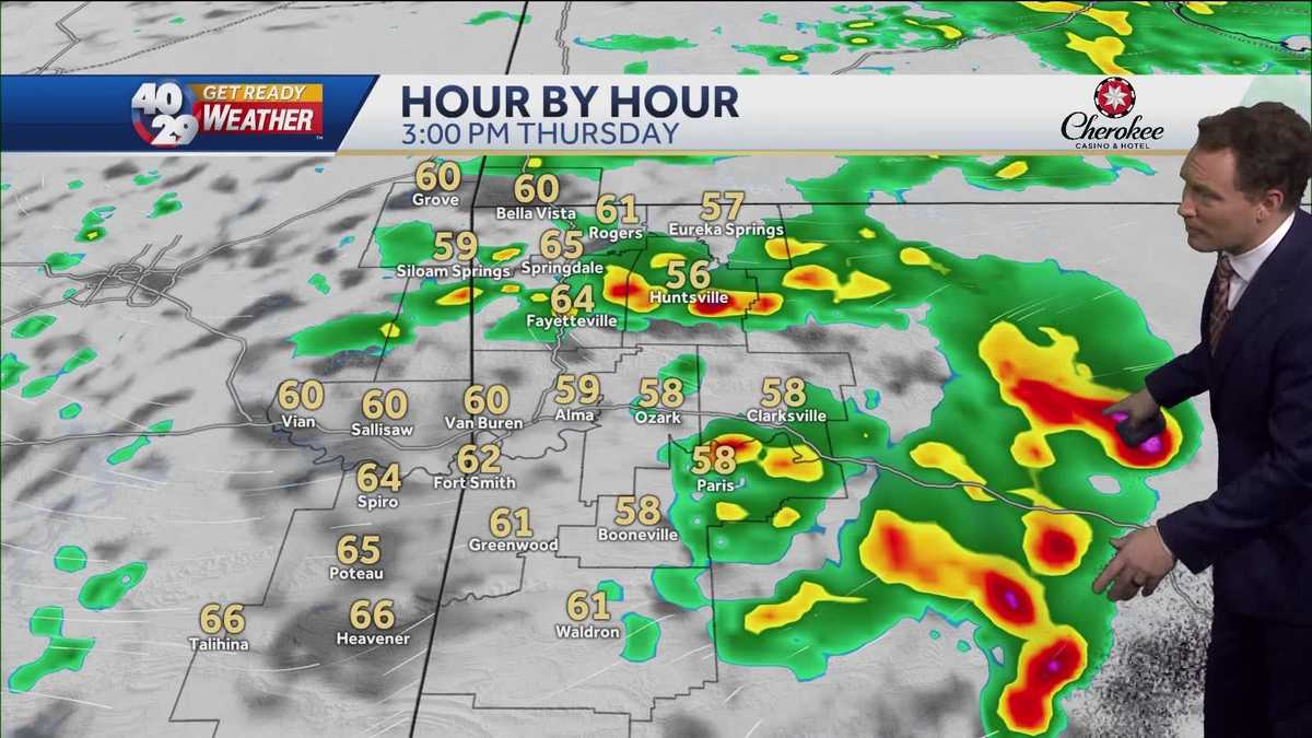 Rain chances continue into Thursday