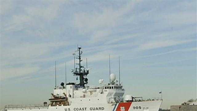 Inside Coast Guard Base Boston