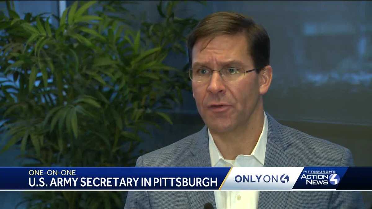 ONLY ON 4: One on one with US Army Secretary Mark Esper in Pittsburgh