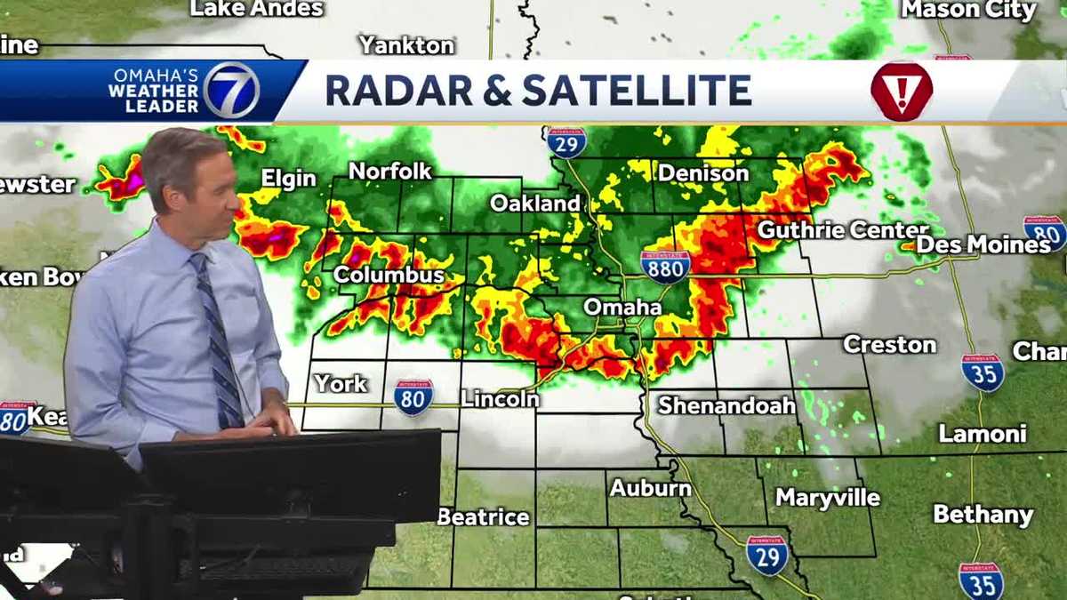 Omaha weather: Severe thunderstorms, localized flooding Monday - KETV