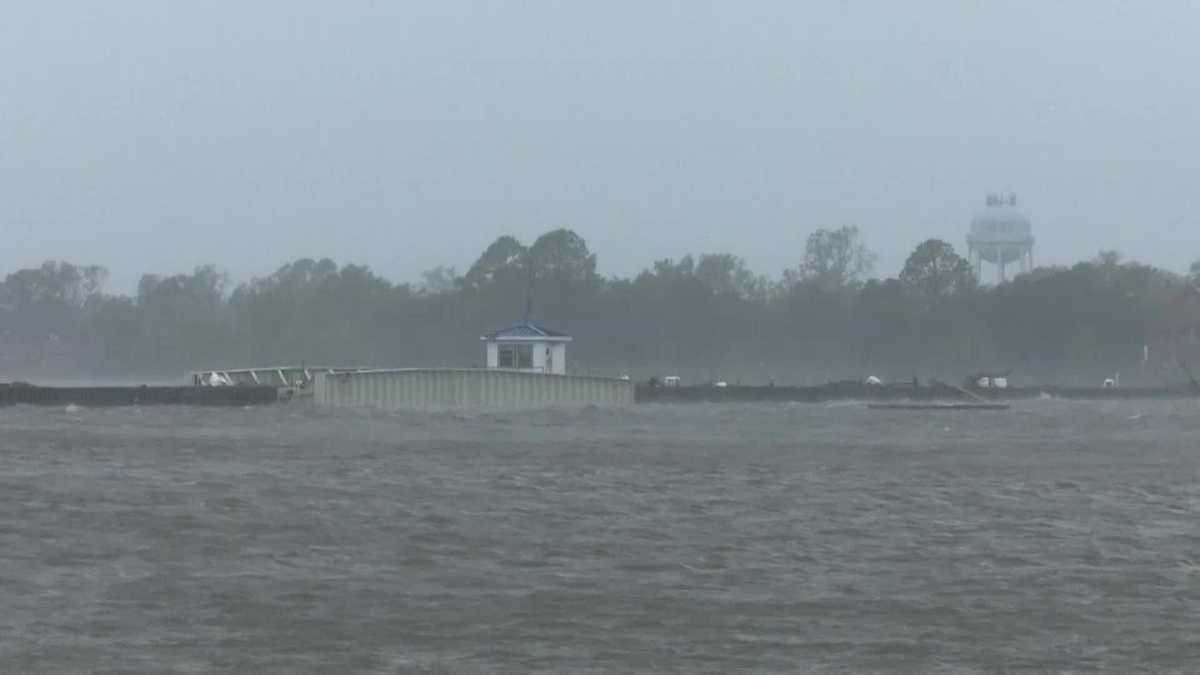 Dramatic video of flooding in North Carolina