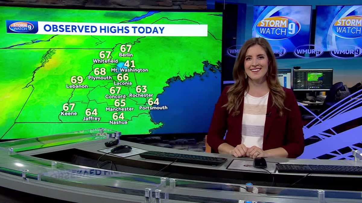 NH forecast video: Showers clear out, dry stretch ahead