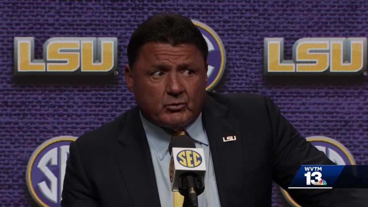 Lsus Ed Orgeron Talks Expectations At Sec Media Days