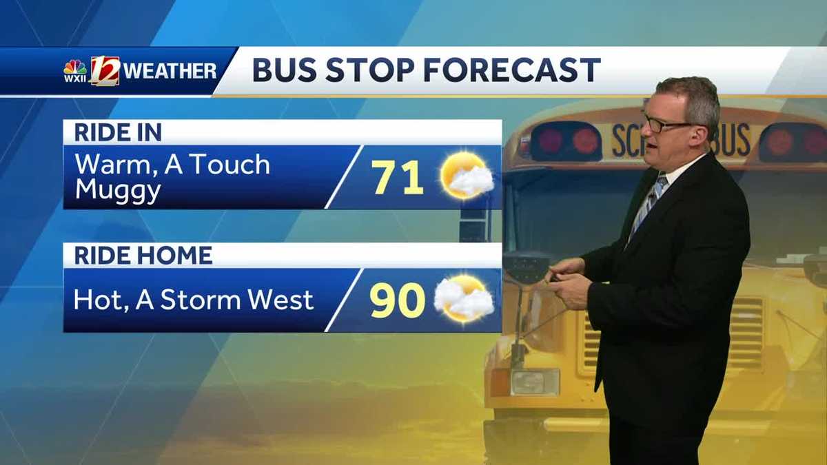 WATCH: Muggy morning at the bus stop, hot afternoon