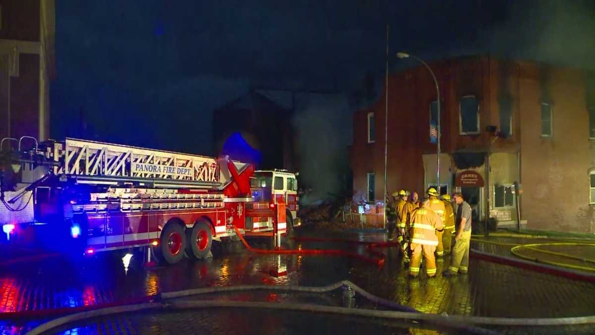 Fire destroys community building