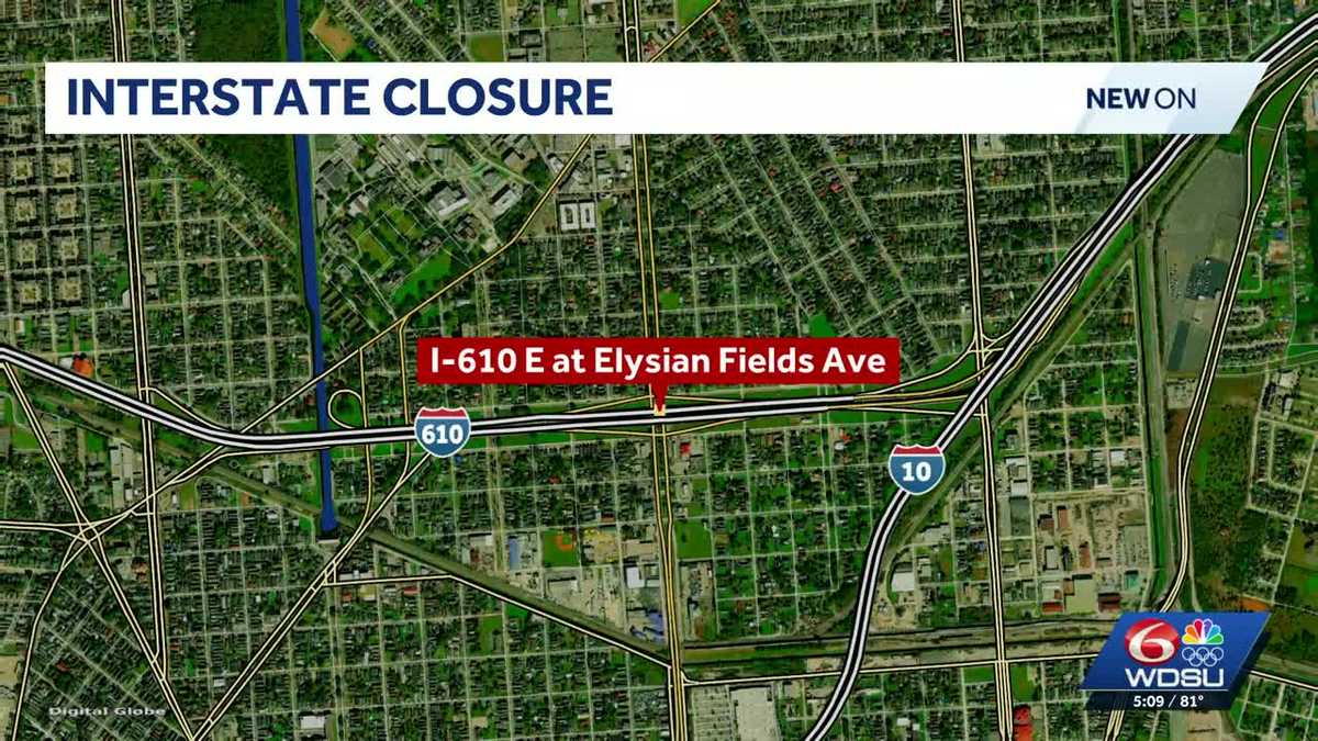 New Orleans traffic: I-610 reopens, powerline cleared