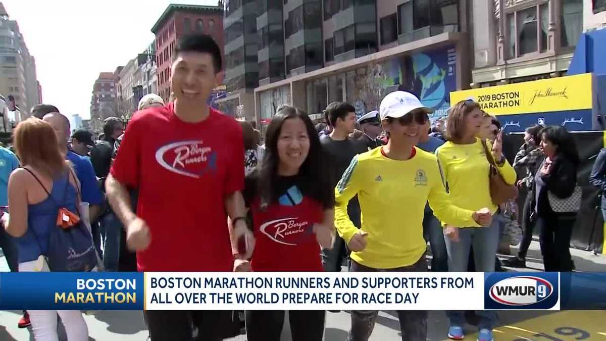 Boston Marathon runners, supporters from around world prepare for race day