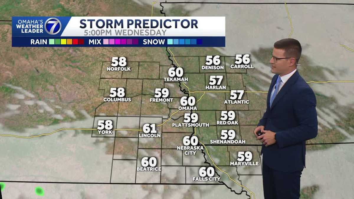 Omaha afternoon weather forecast for Wednesday, May 6