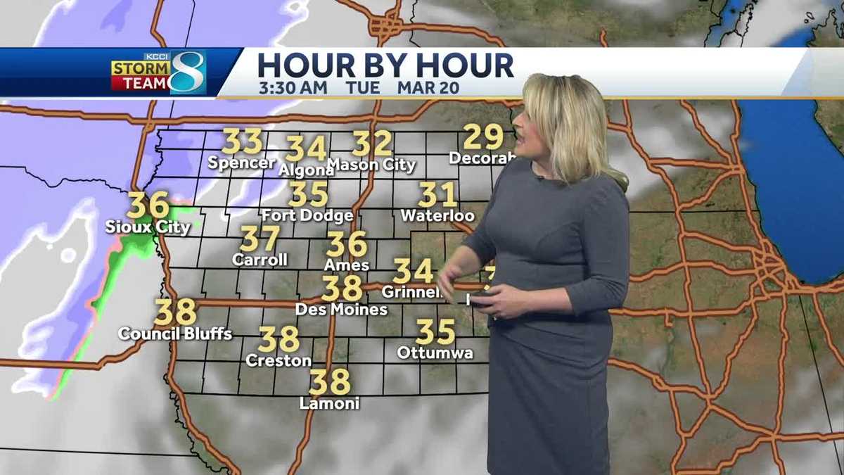 Videocast: Slow-moving system brings snow chances Tuesday