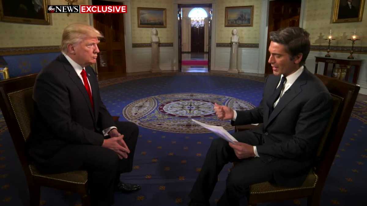 First look: Donald Trump's first interview as President