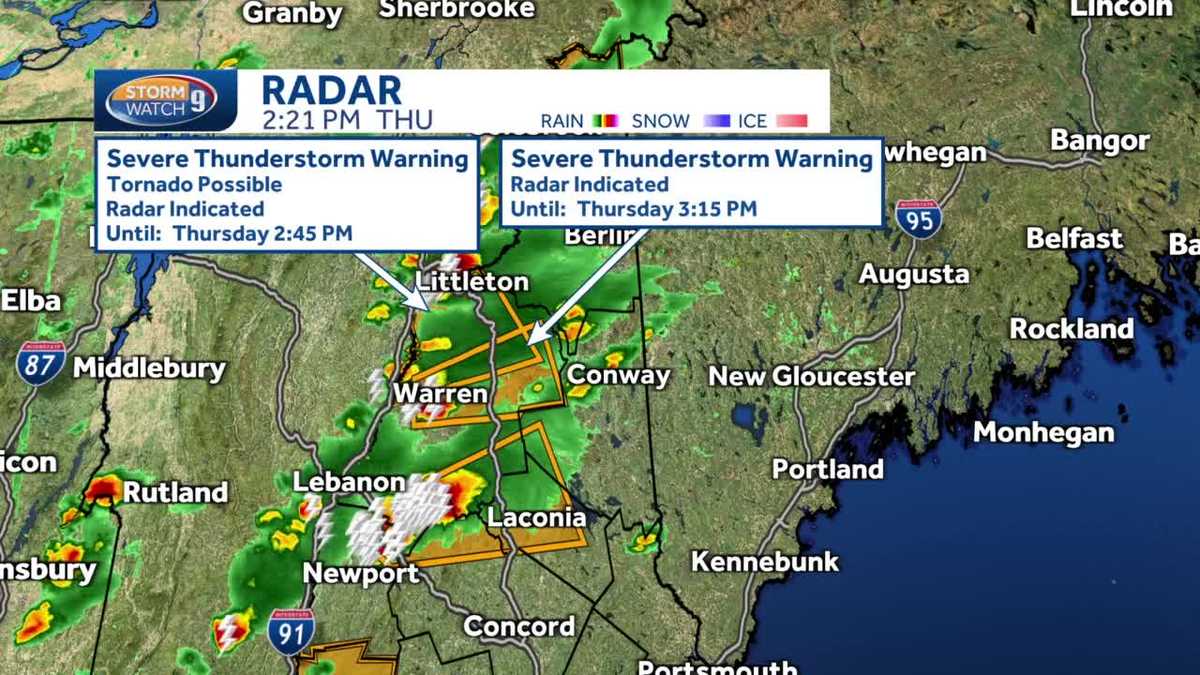 NH forecast video: Severe thunderstorm warnings issued in NH
