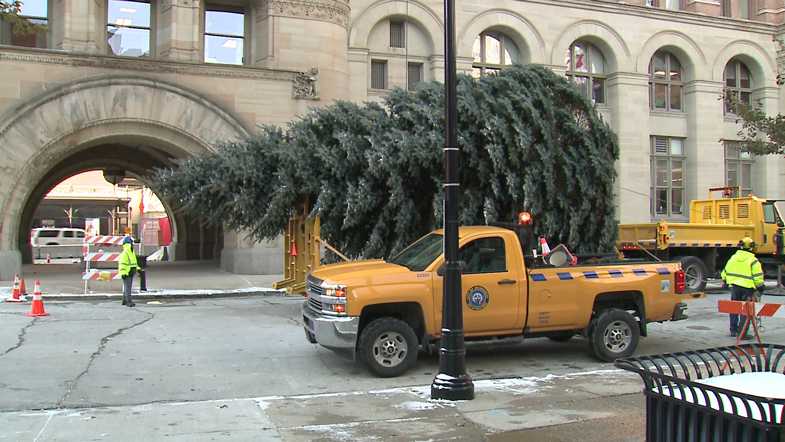 City of Milwaukee has its Christmas tree