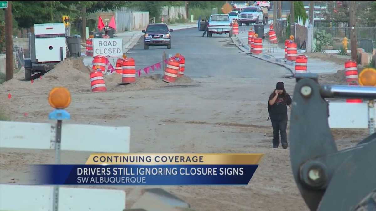 Drivers Still Ignoring Road Closed Signs