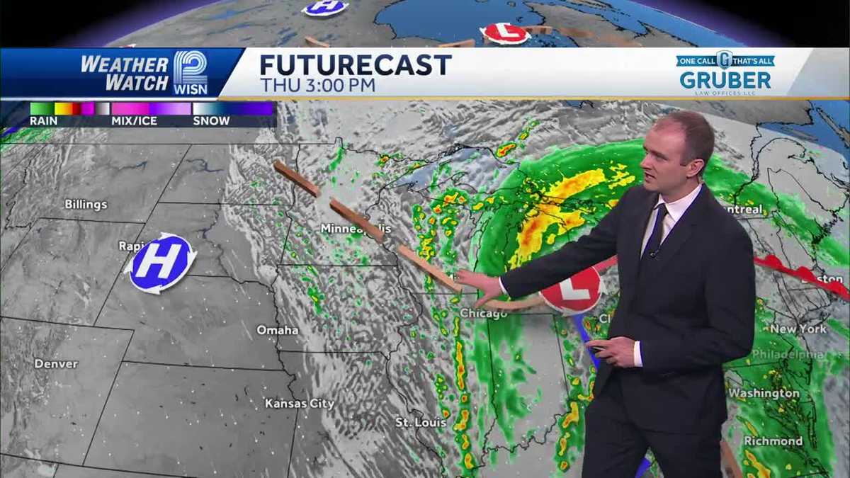 Impact Day: Thursday showers