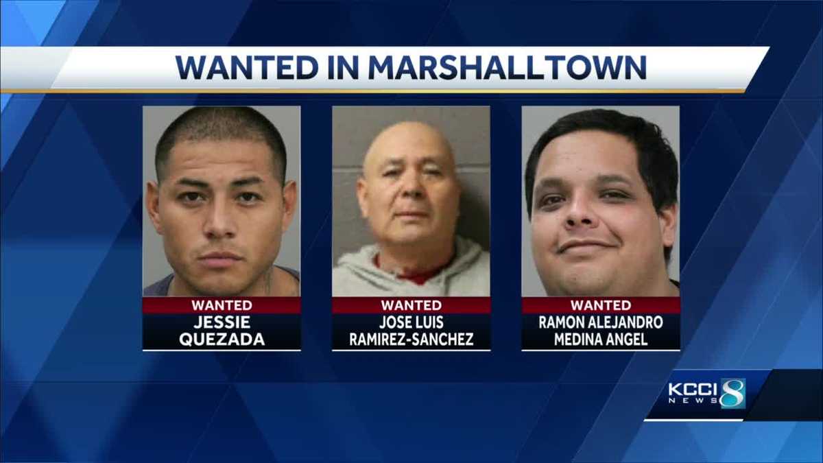 Marshalltown PD search for three men in separate crimes