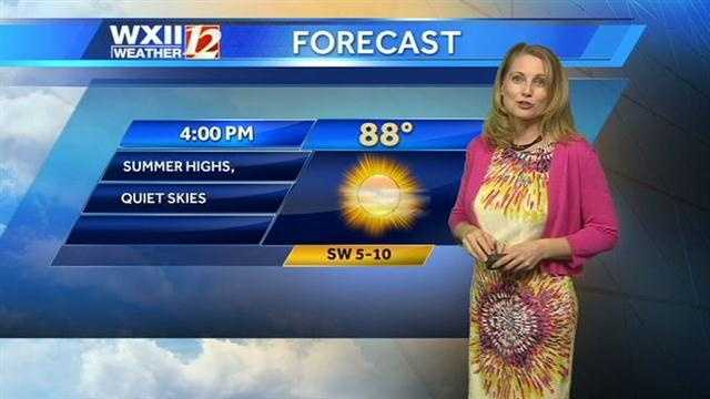 Welcome back, Michelle! Here's the forecast