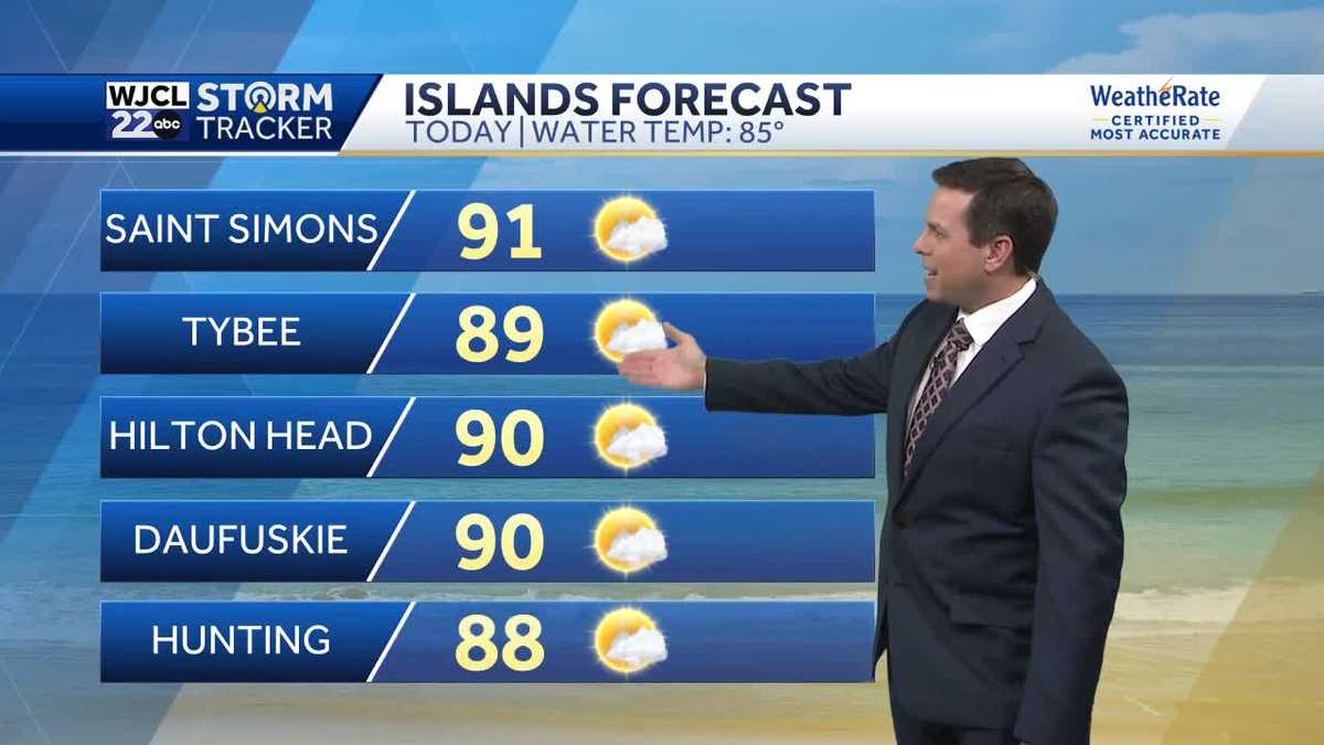 Late July heat and humidity today with sea breeze shower possible