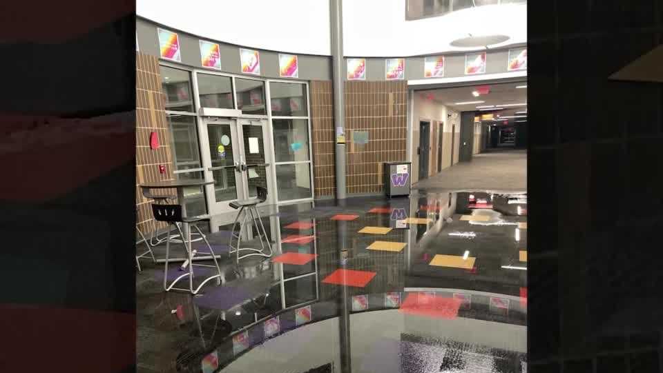 Waukee, Iowa Timberline School closed after sprinkler burst