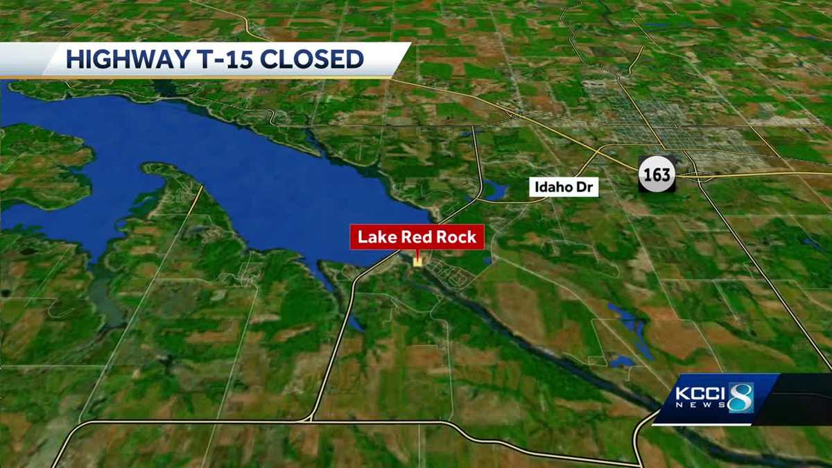 Part of Highway T15 closing for work on Lake Red Rock dam