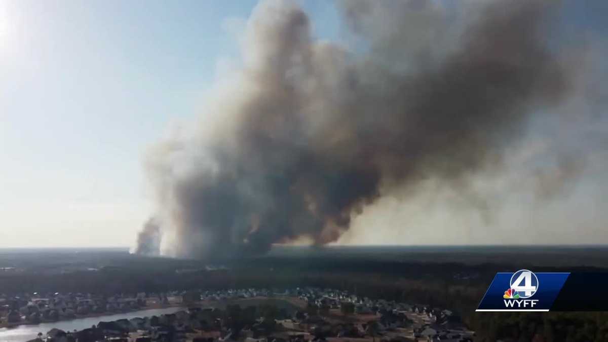 Families allowed to return home after massive wildfire at Myrtle Beach