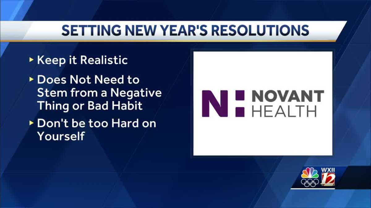 New Years Resolutions: Novant psychiatrist shares tips for goals