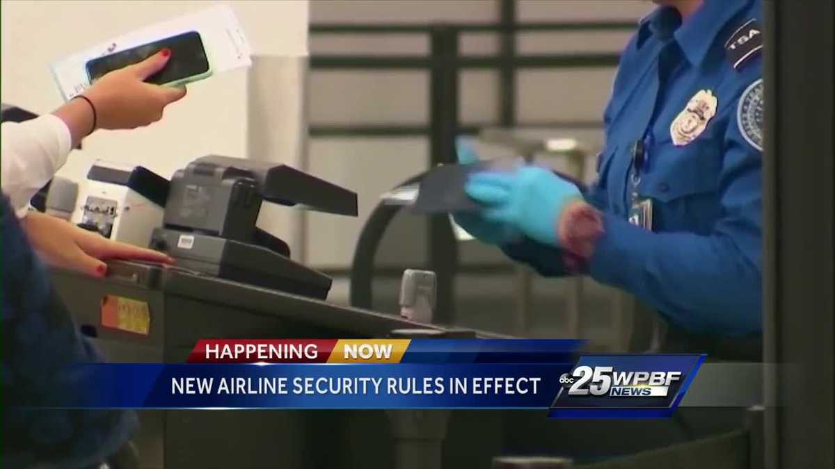 New airline security rules in effect