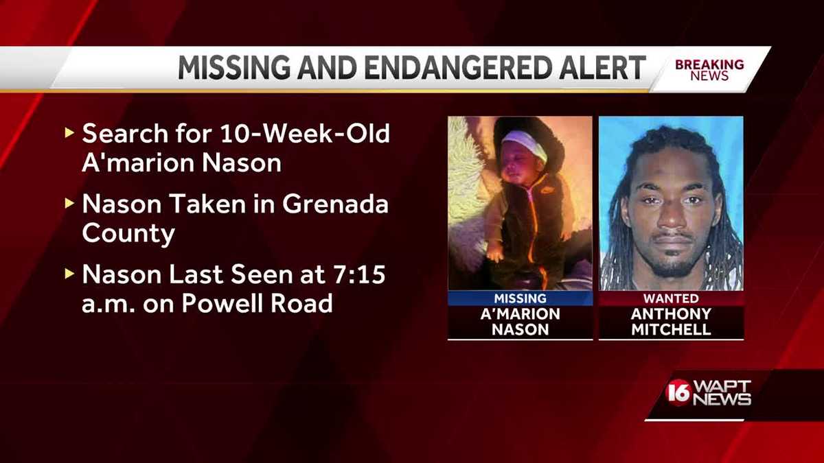 Missing and endangered alert for baby taken in Grenada County