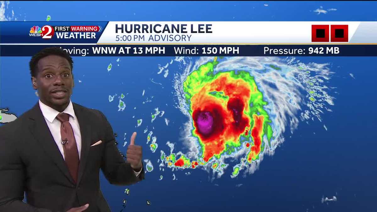 Rain Fading Tonight, Tracking Hurricane Lee