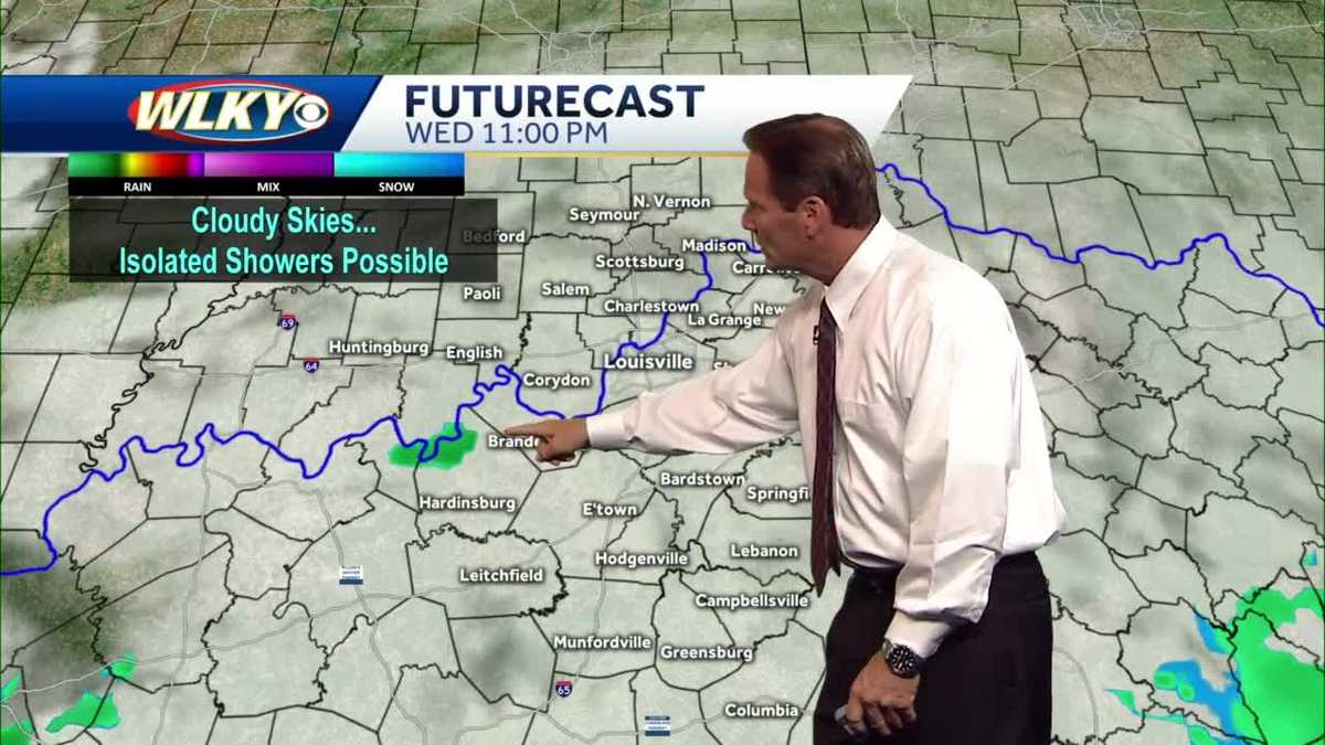 Few showers possible tonight