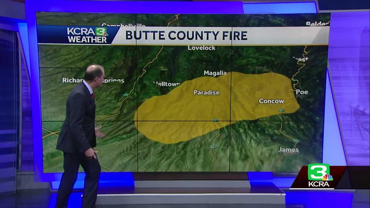 How howling winds spread the Butte County wildfire