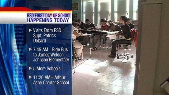 Students in RSD schools go back to the classroom