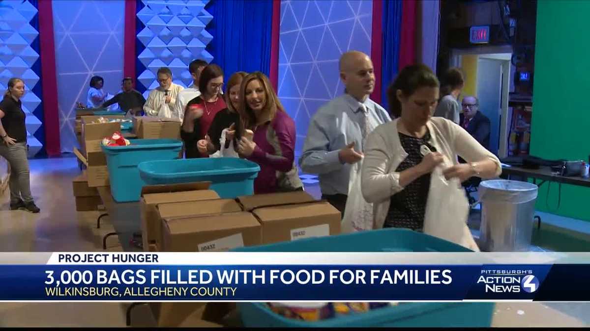 Project Hunger: 3,000 bags filled with food for families