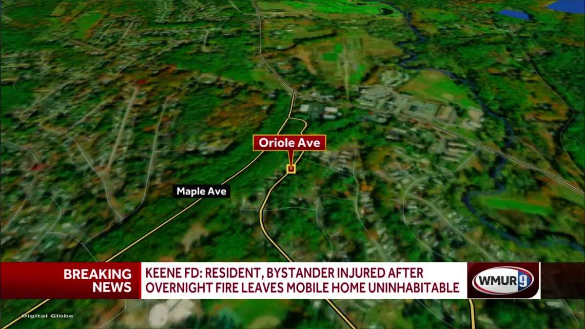 Keene fire leaves two people injured, mobile home inhabitable