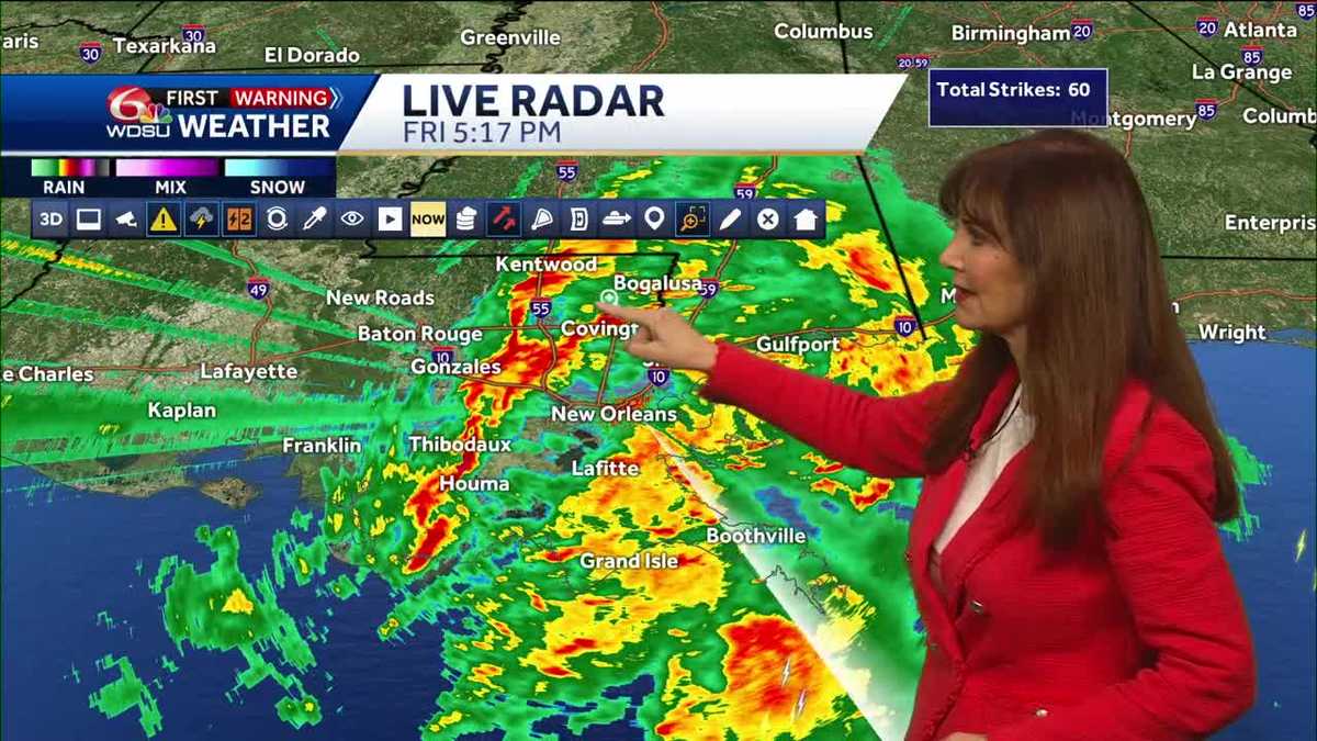 Back edge of rain in sight