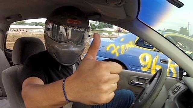 Andrew Setters in the Hamilton Co. Fair demolition derby