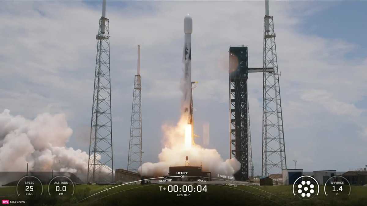 SpaceX Falcon 9 launches GPS III-7 mission on Friday afternoon