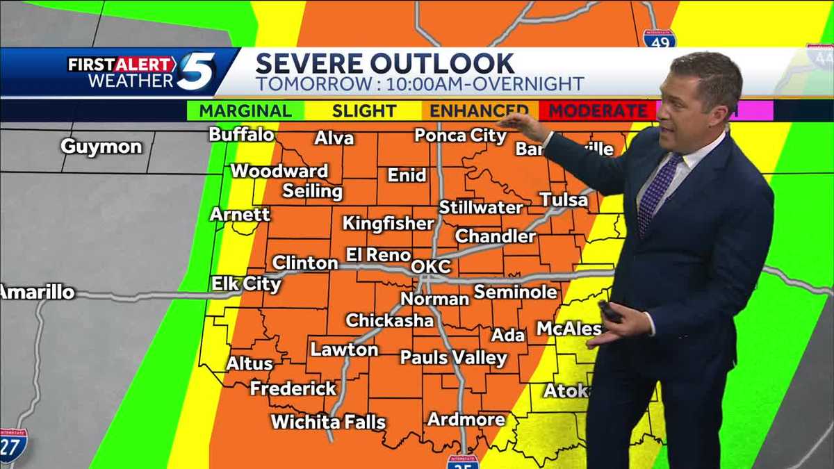 Looking ahead to Saturday's enhanced severe weather threat