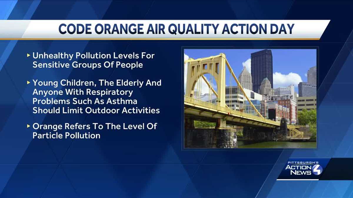 Tuesday declared Code Orange Air Quality Action Day