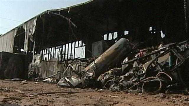 Propane Tank explodes in mobile home