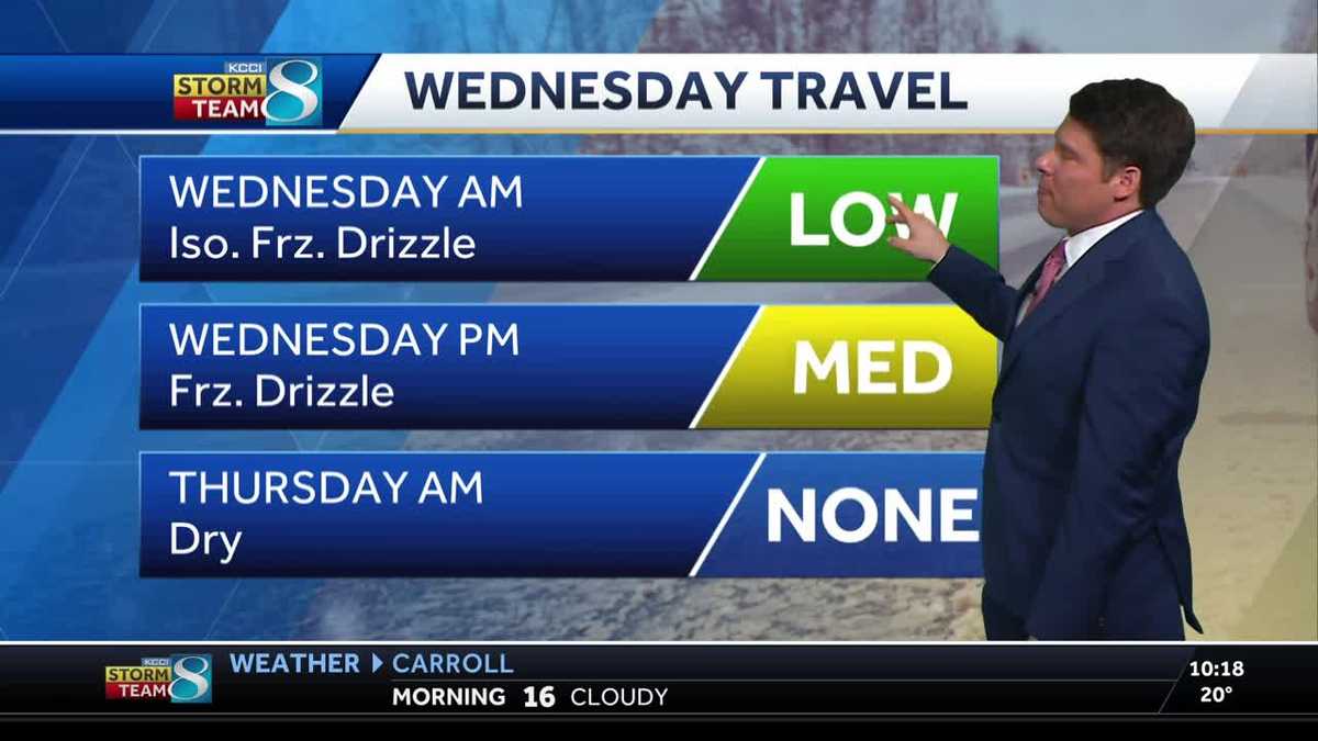 Iowa weather: Feeling like winter this week with ice tomorrow