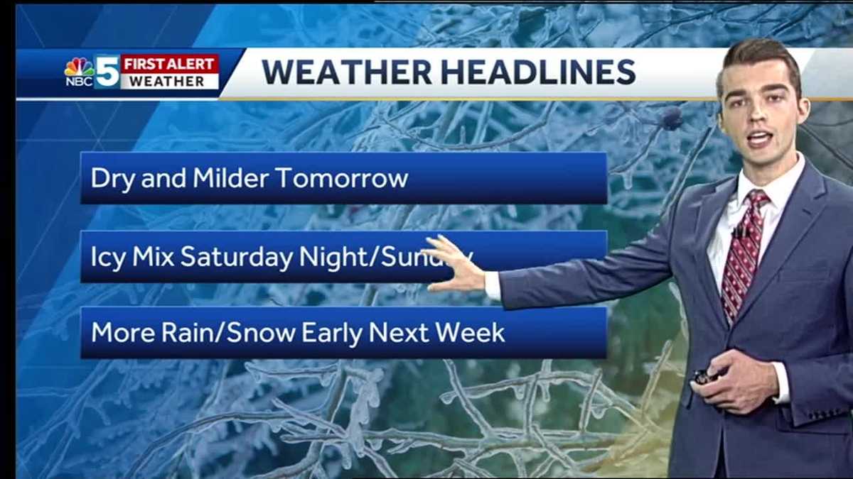 Video: Icy mix to cause slippery travel in spots Saturday night and ...