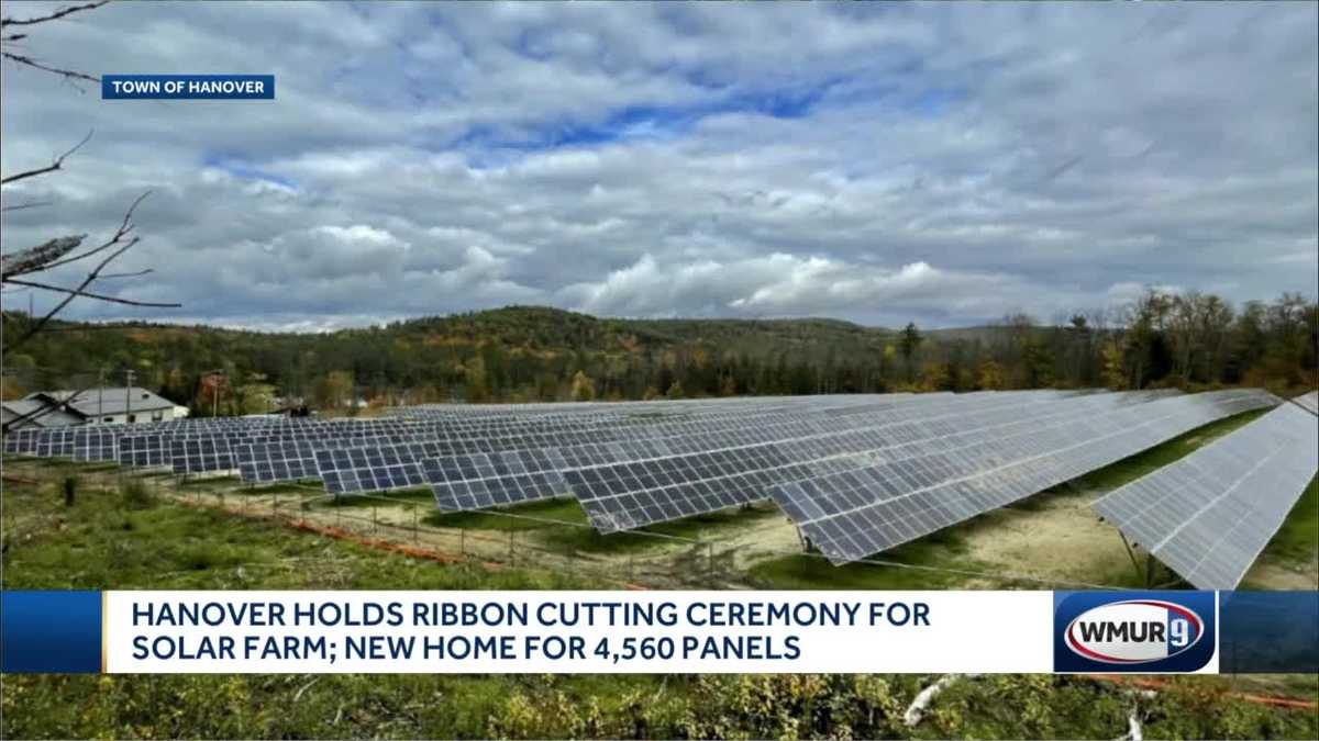 Hanover unveils New Hampshire's largest municipal solar array