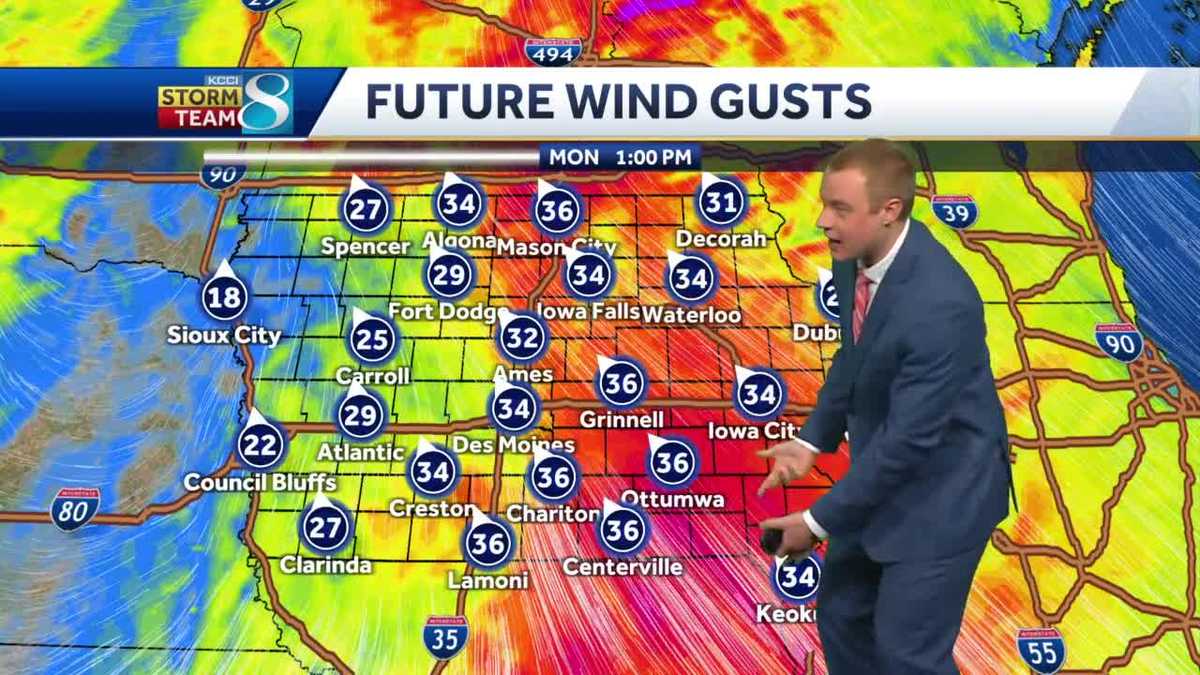 New week brings stronger winds and a chance of rain