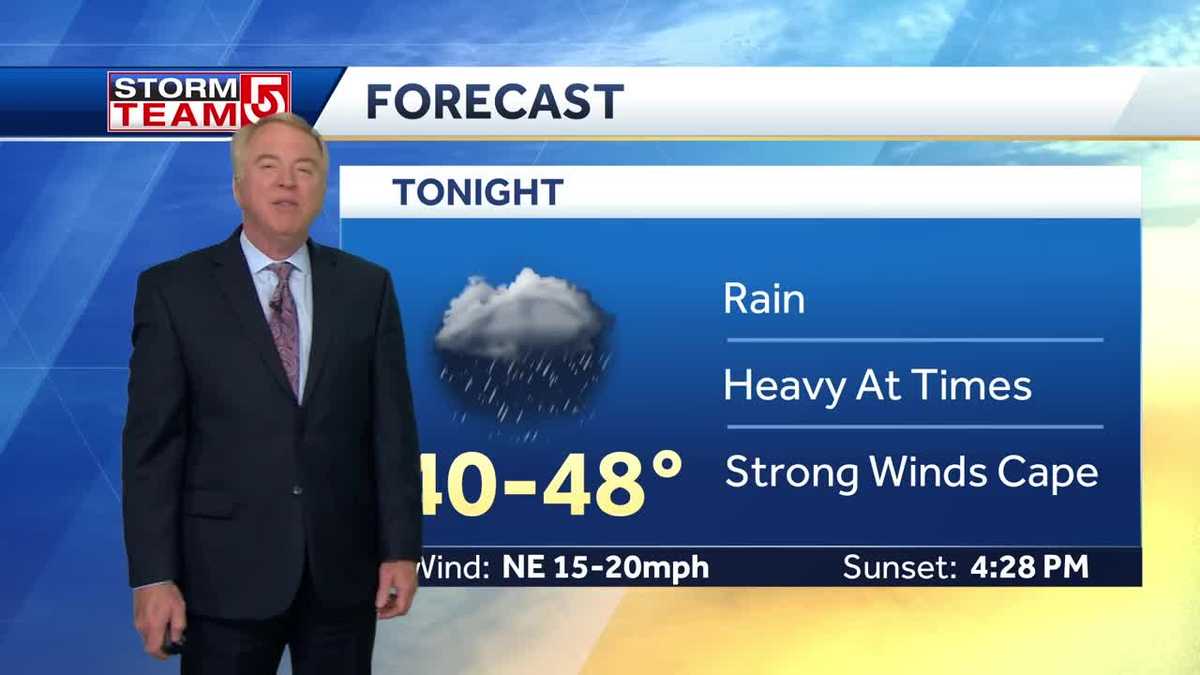 Video: Up to 2 inches of rain overnight