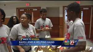 New WSSU students help community before classes begin