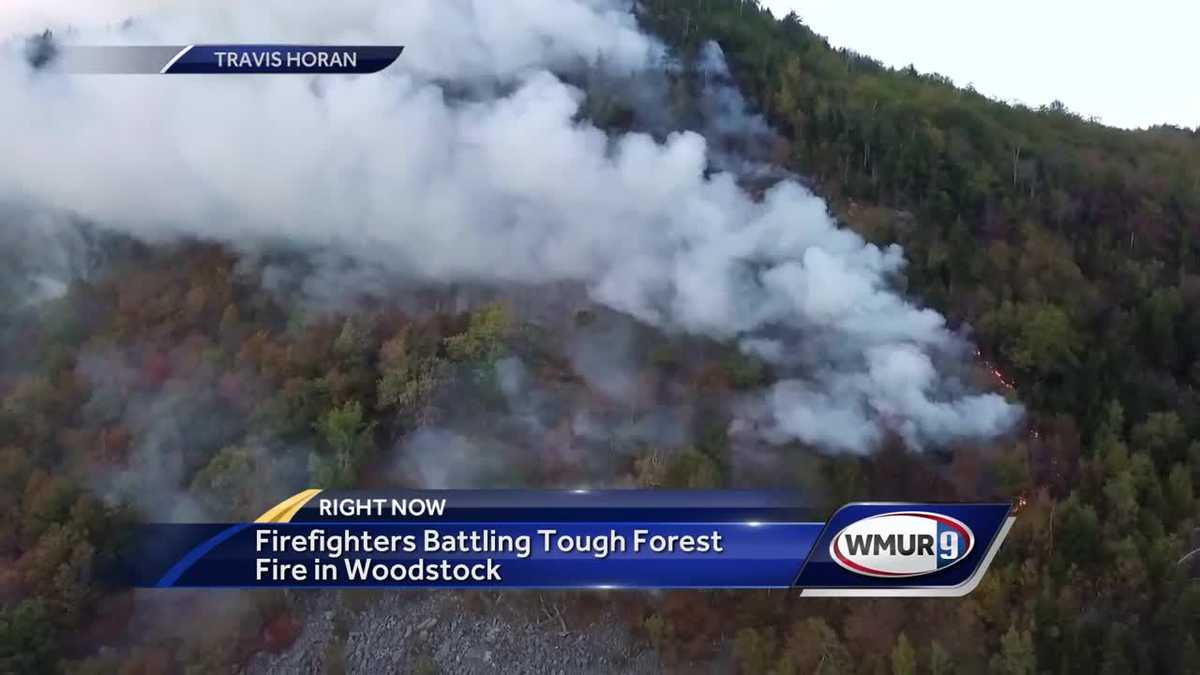 Forest fire continues to burn in Woodstock