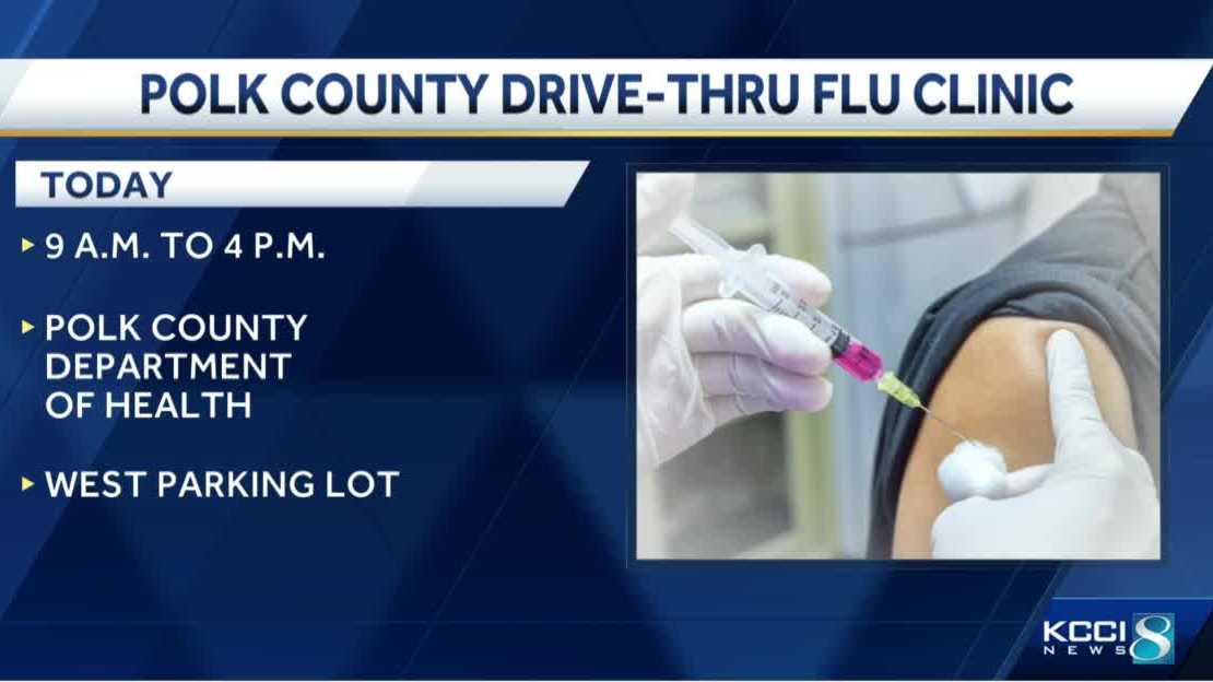 Polk County hosts drive-thru flu shot clinic
