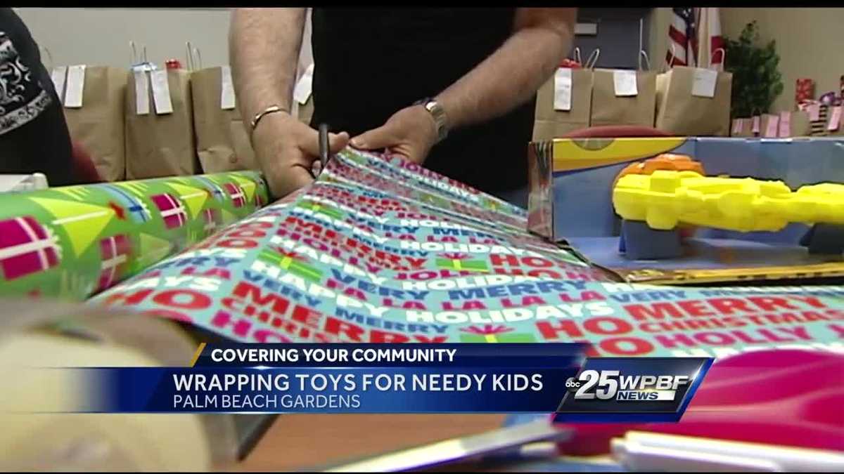 Wrapping toys for needy kids